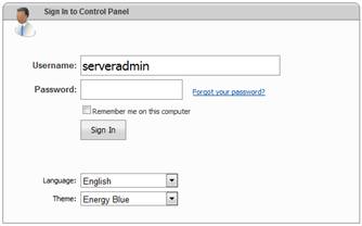 Apexhost.com - Knowledgebase - Signing In to Control Panel